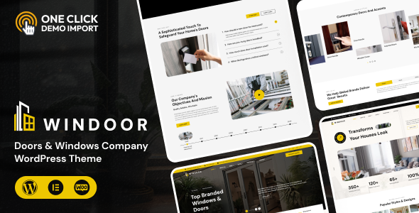 Windoor - Doors & Windows Company WordPress Theme | Graphicfort